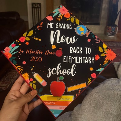 Personalized Future Teacher Grad Cap Topper, Funny Grad Cap Topper ...