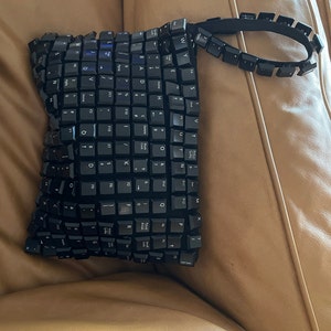 Limited Edition - Unique Computer Keyboard Black/white Wristlet Purse ...