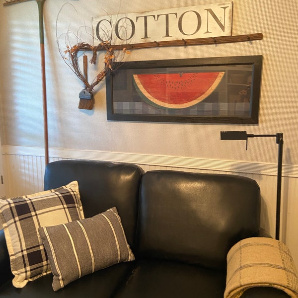 Cotton Sign / You Pick Size /farmhouse Sign / Hand Painted Distressed ...
