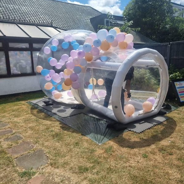Inflatable Party Bubble House, Party Balloon Dome for Hire. - Etsy