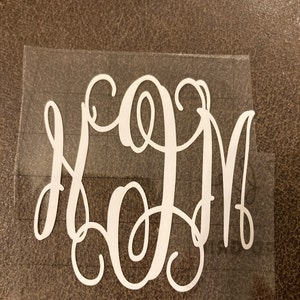 Gothic Font, ONE LETTER ONLY, Name Decal, Personalized, Monogram, Car ...