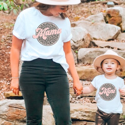 Mommy and Me T-shirt Mockup Models Mother Daughter Shirt Toddler Bella ...