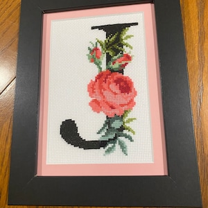 Letter J Cross Stitch Alphabet Pattern Modern Monogram - Etsy
