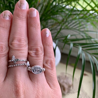 Wire Wrapped Jesus Ring Divine Mercy - Etsy