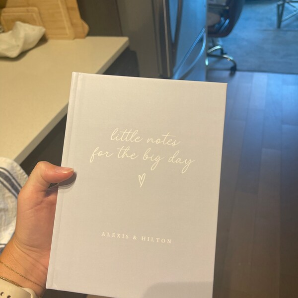 Wedding Notebook - Little Notes for the Big Day, Engagement Gift ...