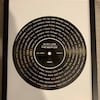 Custom Vinyl Print Vinyl Record Art Personalized Song Lyrics Wall Art ...