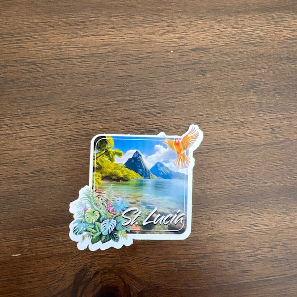 St. Lucia Sticker | Saint Lucia Sticker - Etsy