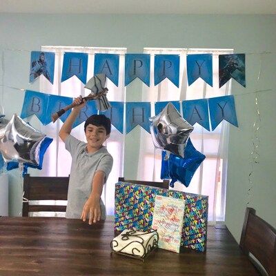 Thor Birthday Banner Printable Thor Happy Birthday Banner Thor Birthday ...