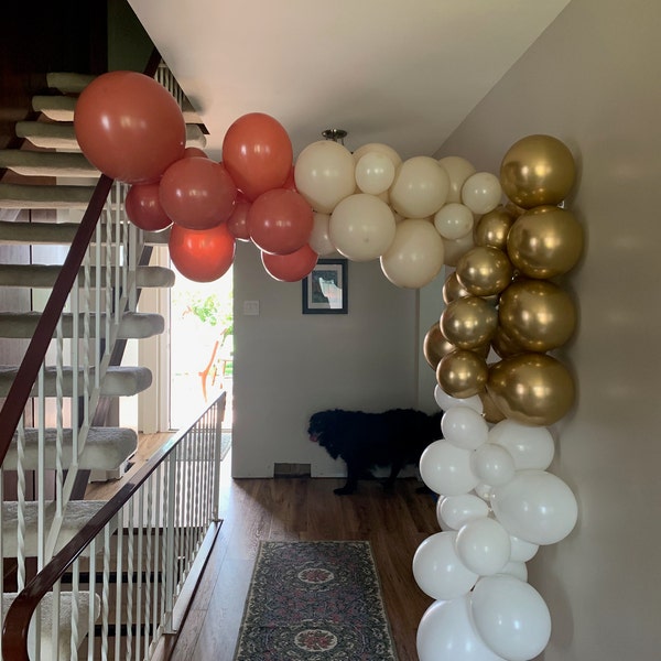 Rustic Orange Balloon Garland Kit | Rustic Fall Bridal Shower | Little ...