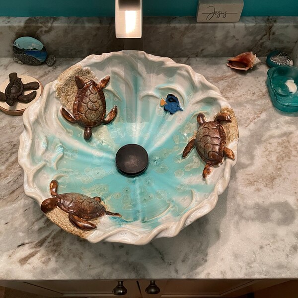 Amazing Tree Vessel Sink Branches and Leaves Handmade Art Basin ...