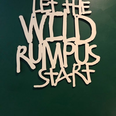 Let the Wild Rumpus Start Wood Wall Art, Where the Wild Things Are ...