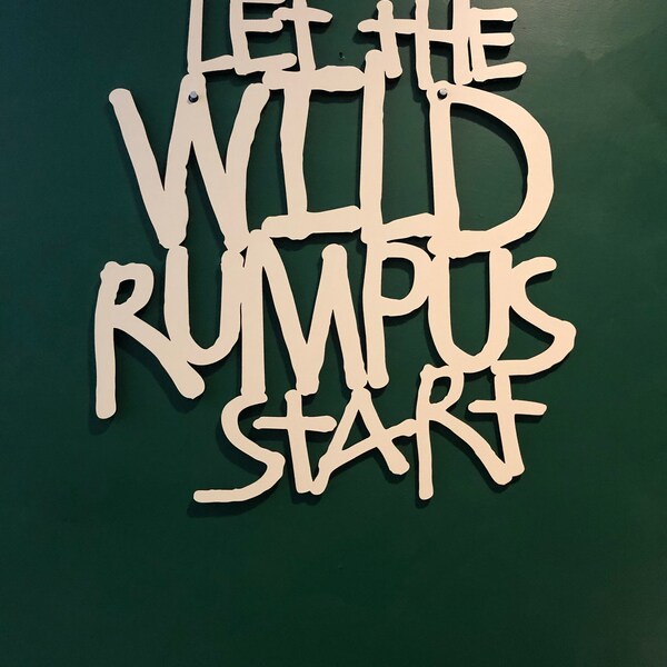 Let the Wild Rumpus Start Wood Wall Art, Where the Wild Things Are ...