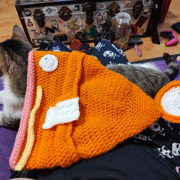 CROCHET PATTERN - Little Useless Fish Slouchy Hat - Magikarp Hat ...