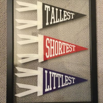 CUSTOM Mini Pennant Flag 4x7 Inch Flag With Ties - Etsy