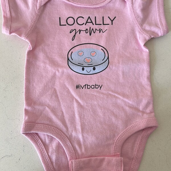 IVF Baby Pregnancy Announcement Reveal, IVF Milestones, Baby Bodysuit ...