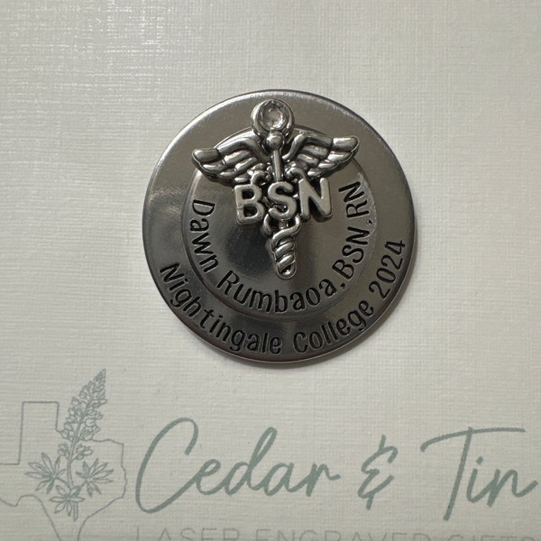 BSN Pin | BSN Nursing Pin for Nurse Graduation | BSN Gift for Nurse ...
