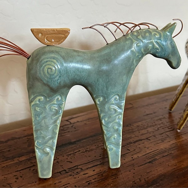 Wolf, Wolf Sculpture, Pottery Wolf, Ceramic Wolf, Wolf Figurine, Wolf ...