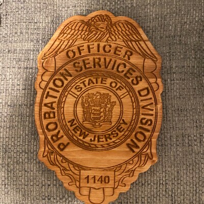 Personalized Probation Officer Badge or Patch // Police Retirement ...