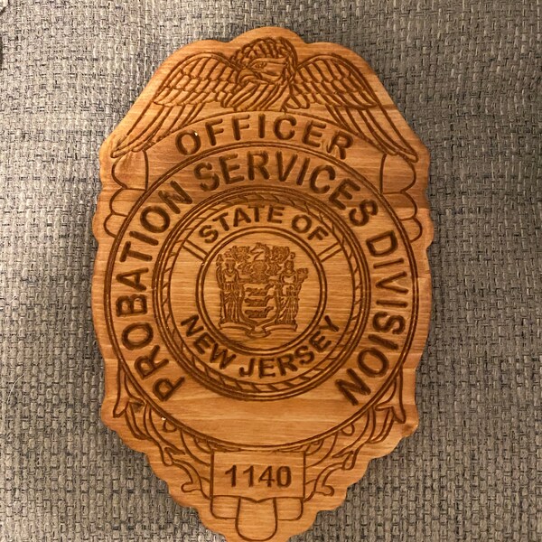 Personalized Probation Officer Badge or Patch // Police Retirement ...