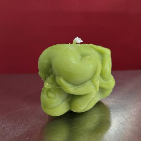 Pure Beeswax Fox Candle - Etsy