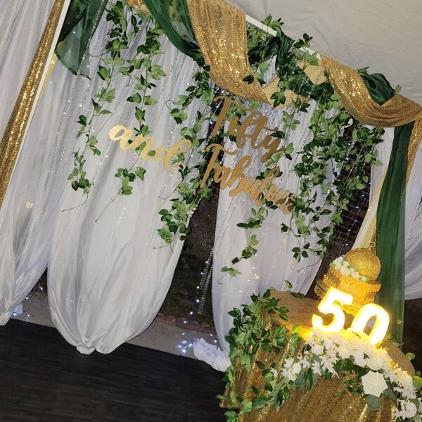 Fifty and Fabulous, Happy Birthday Sign, 50th Birthday Sign, 10 Inch ...