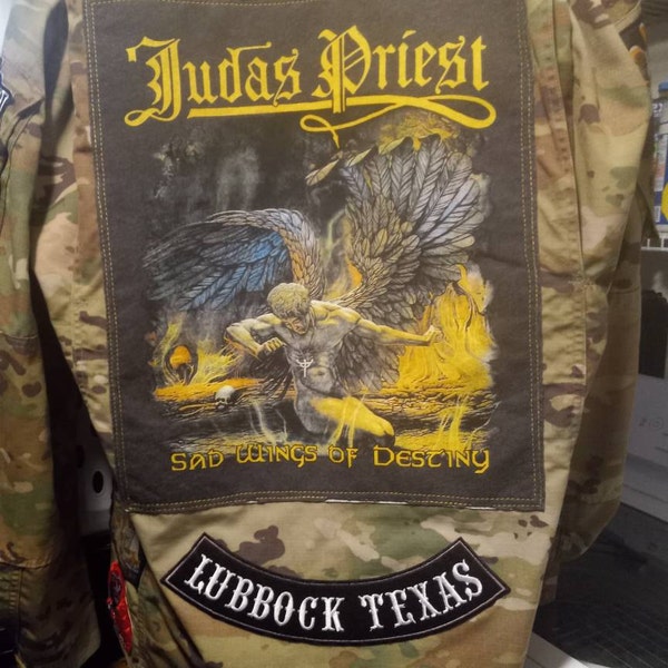 Custom Biker Patch Set, Motorcycle Club Rockers, Iron-on Backpatch ...