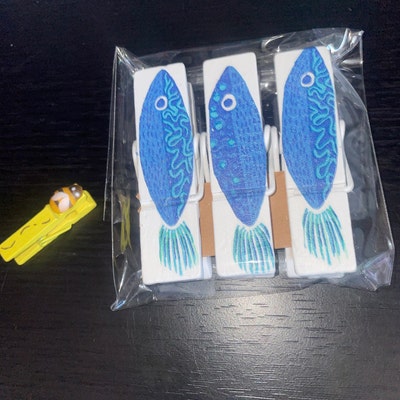 NEW Bumble Bee Trio Wood Clothespin Chip Clips - Etsy