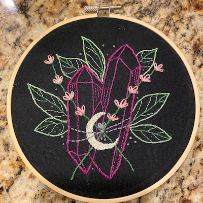 Crystal Pdf Embroidery Pattern Hand Embroidery Pdf Pattern Crystal ...