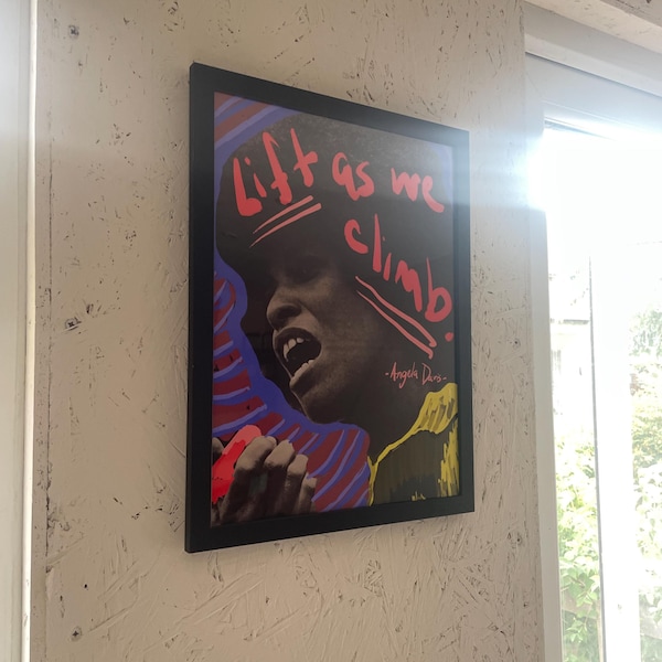 Angela Davis Poster, Activist Posters Classroom, Black Women ...