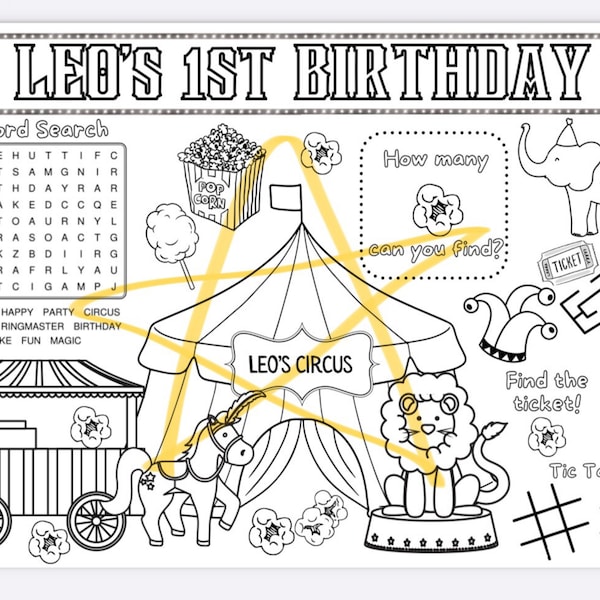 Carnival Circus Birthday Party Favor | Carnival Circus Theme Party ...