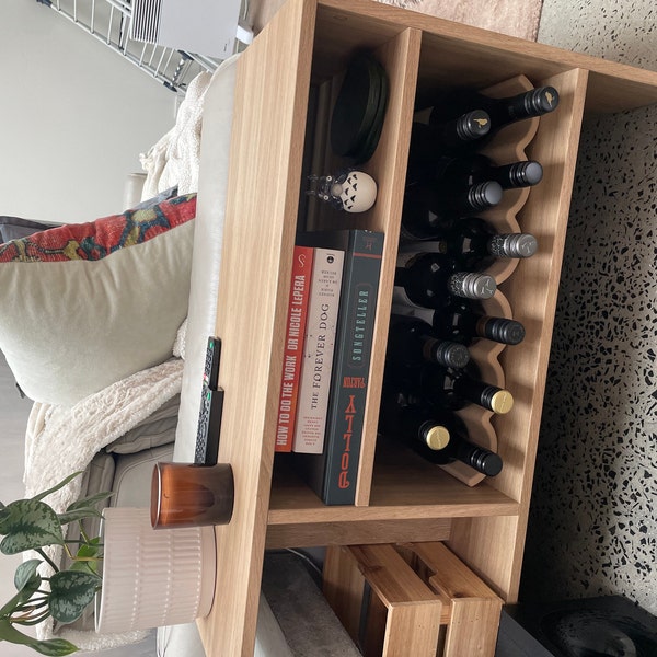 Bordeaux Wine Rack in Cobalt Blue | Minimalist Home Decor | 3D Printed ...