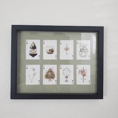 Picture Frame Mat, 8 Openings, Trading Cards, ACEO, Photos Multi ...