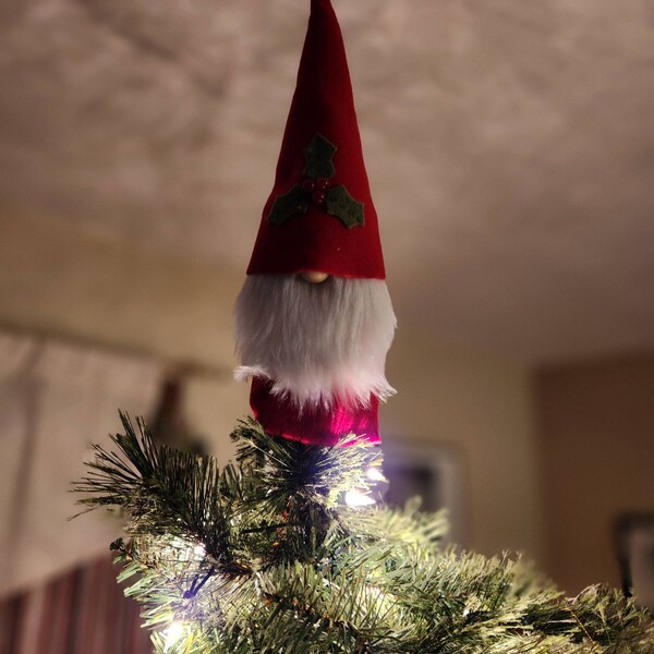 Christmas Tree Topper, Gnome - Etsy