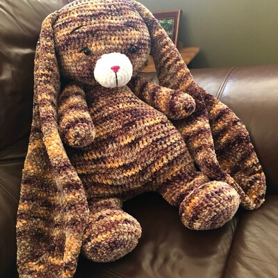 Big Bunny Crochet Pattern / Amigurumi Bunny Pattern / PDF Crochet Plush ...