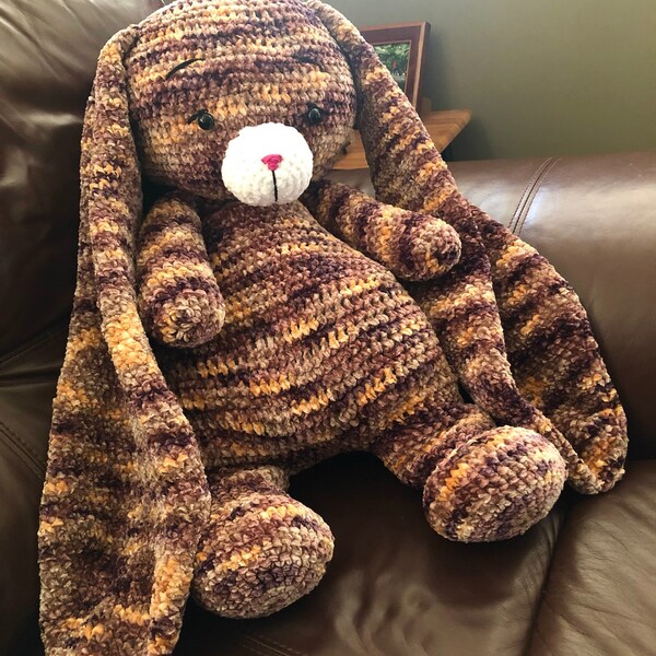 Big Bunny Crochet Pattern / Amigurumi Bunny Pattern / PDF Crochet Plush ...