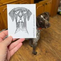 Quint the Mixed Breed Decal Sticker Gifts for Dog Lovers - Etsy