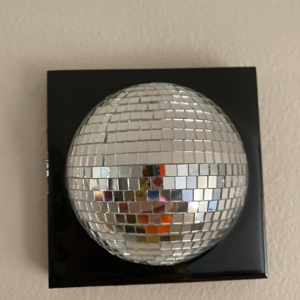 3D SMALL DISCO BALL Wall Art - Resin Disco Ball 3D Room Decor - 5in X ...