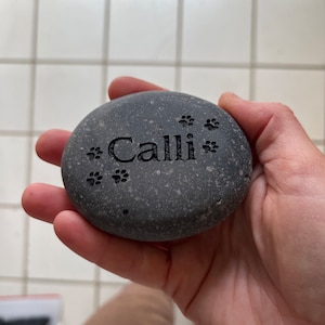 1 Custom Engraved 2 Stone With YOUR Words or Names 2 - Etsy
