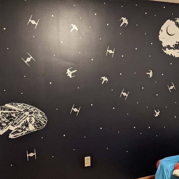 Star Wars Wall Decor Star Wars Wall Decal Star Wars Wall Sticker SG8 - Etsy