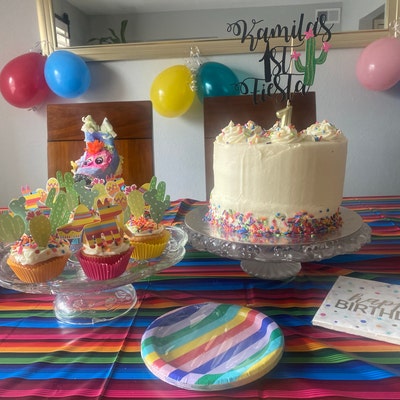 1st Fiesta Cake Topper, 1st Birthday Fiesta Topper, Personalized Fiesta ...