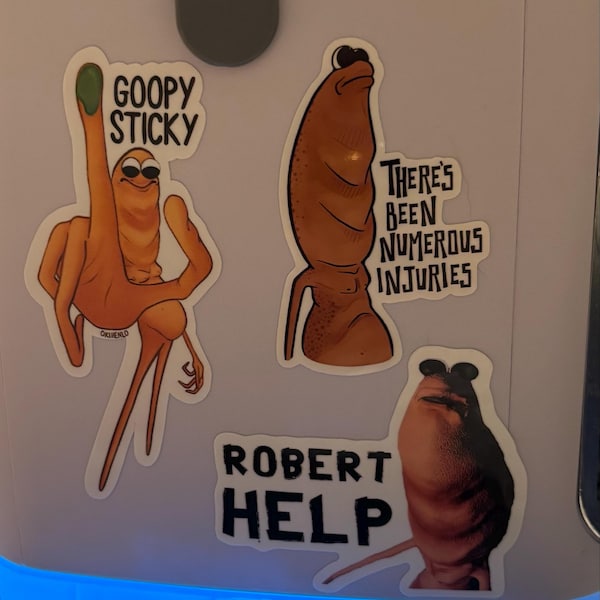 Marcus the Vrchat Worm Sticker Pack - Glossy Vinyl Sticker for Laptops ...