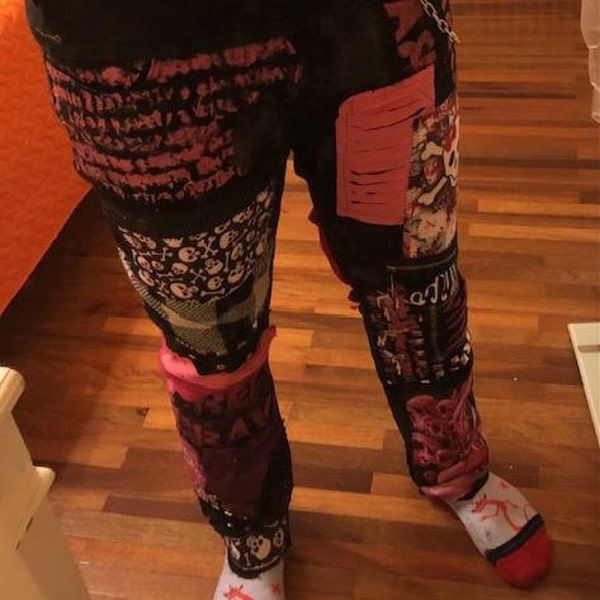 Custom Handmade Goth Punk Skull Metal Y2k Emo Harajuku Kawaii Rock ...