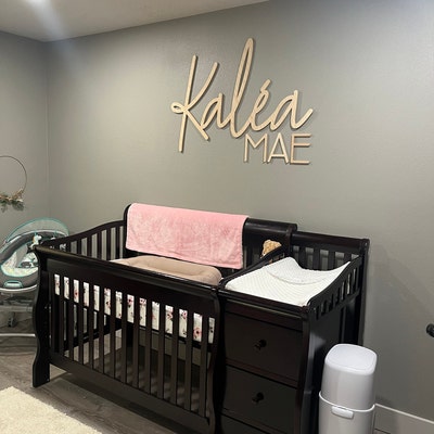 Custom Wood Baby Name Sign Letter Wall Art Kids Room Art - Etsy