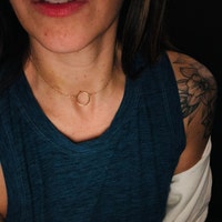 Gold Discreet Day Collar Karma Necklace Sub Collar Subtle Collar, Gold ...