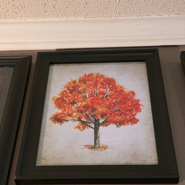 Maple Tree Wall Art, Printable Sugar Maple, Fall Forest Art, Autumn ...
