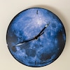Blue Moon Moon Wall Clock Room Decor Wall Clock Unique Wall Decor Gift ...