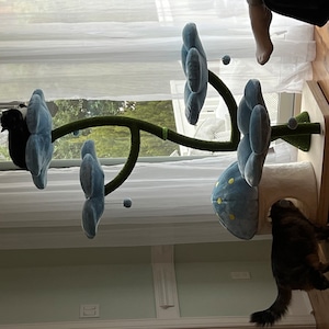 EDEN Wood Floral Cat Tree Tower, Wooden Cat Tower, Modern Cat Climbing ...