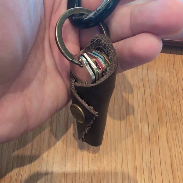 Personalized Leather Keychain Wrap | Key Wrap | Key Fob Customized With ...