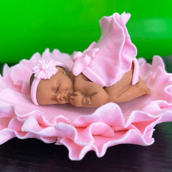 Baby Shower Cake Topper/fondant Baby Cake Topper/cake Supplies/baptism ...