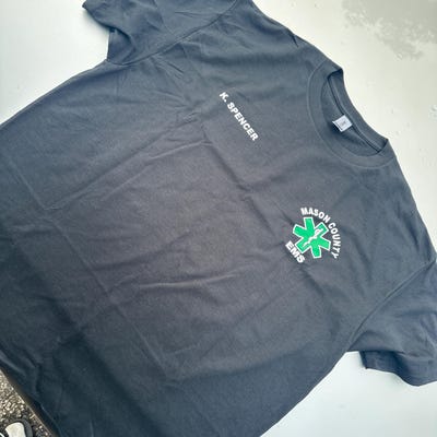 Personalized Fire Rescue EMS EMT Firefighter Paramedic T-shirt With 2 ...